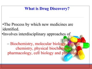 Drug discovery and Pharmaceutical Development | PPT