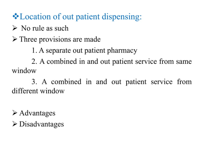 Drug Dispensing and Distribution.pptx | Substance Abuse | Diseases and ...