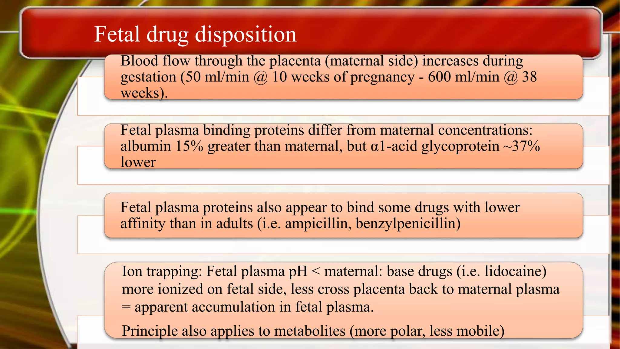 Drug disposition in pregnancy | PPT