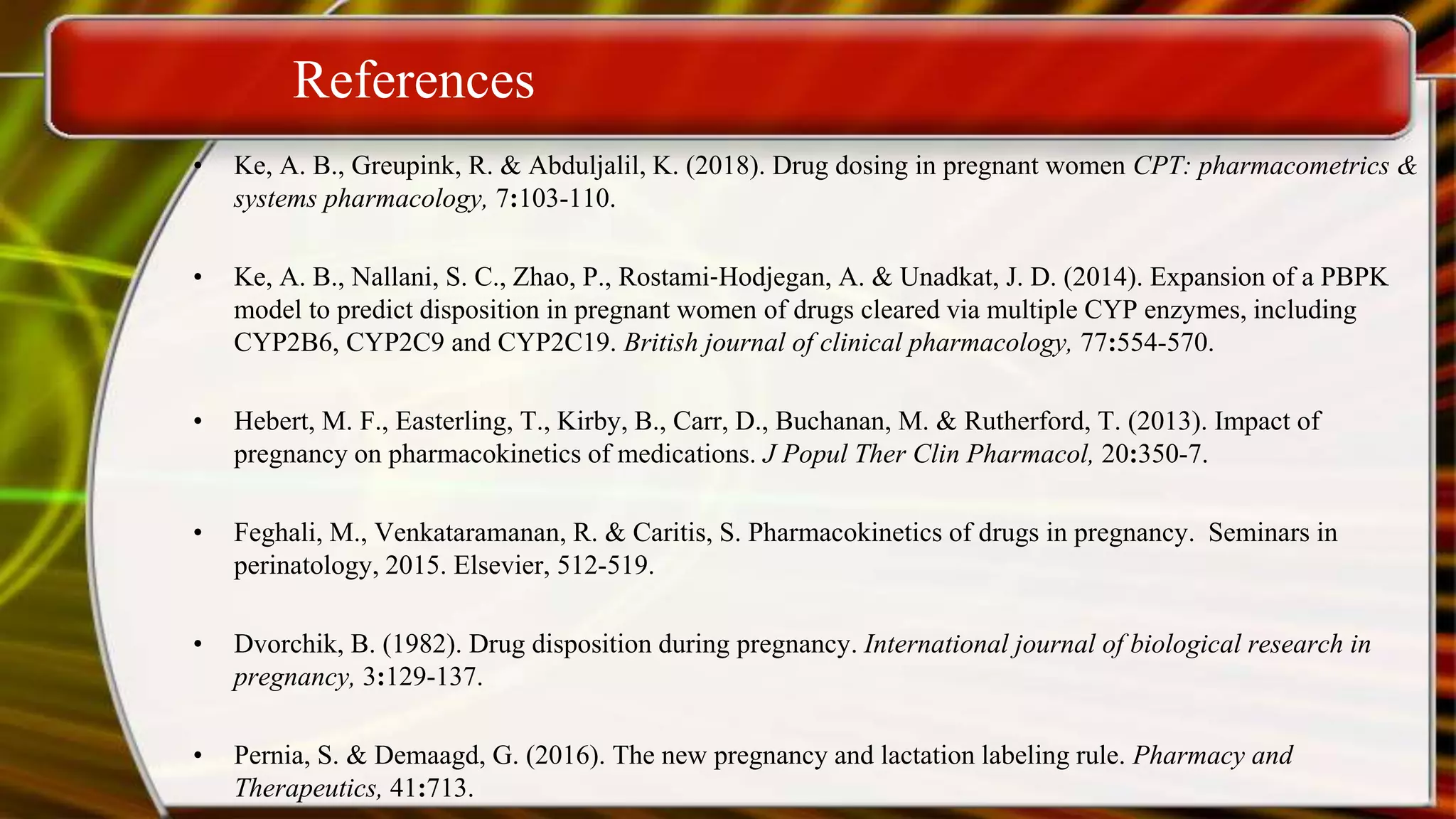 Drug disposition in pregnancy | PPT