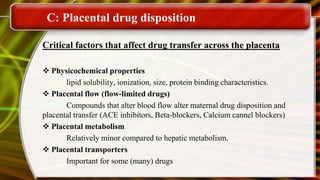 Drug disposition in pregnancy | PPTX