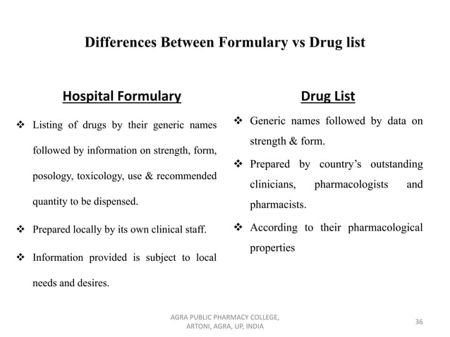 Drug Distribution system & Hospital formulary | PDF | Pharmaceutical ...
