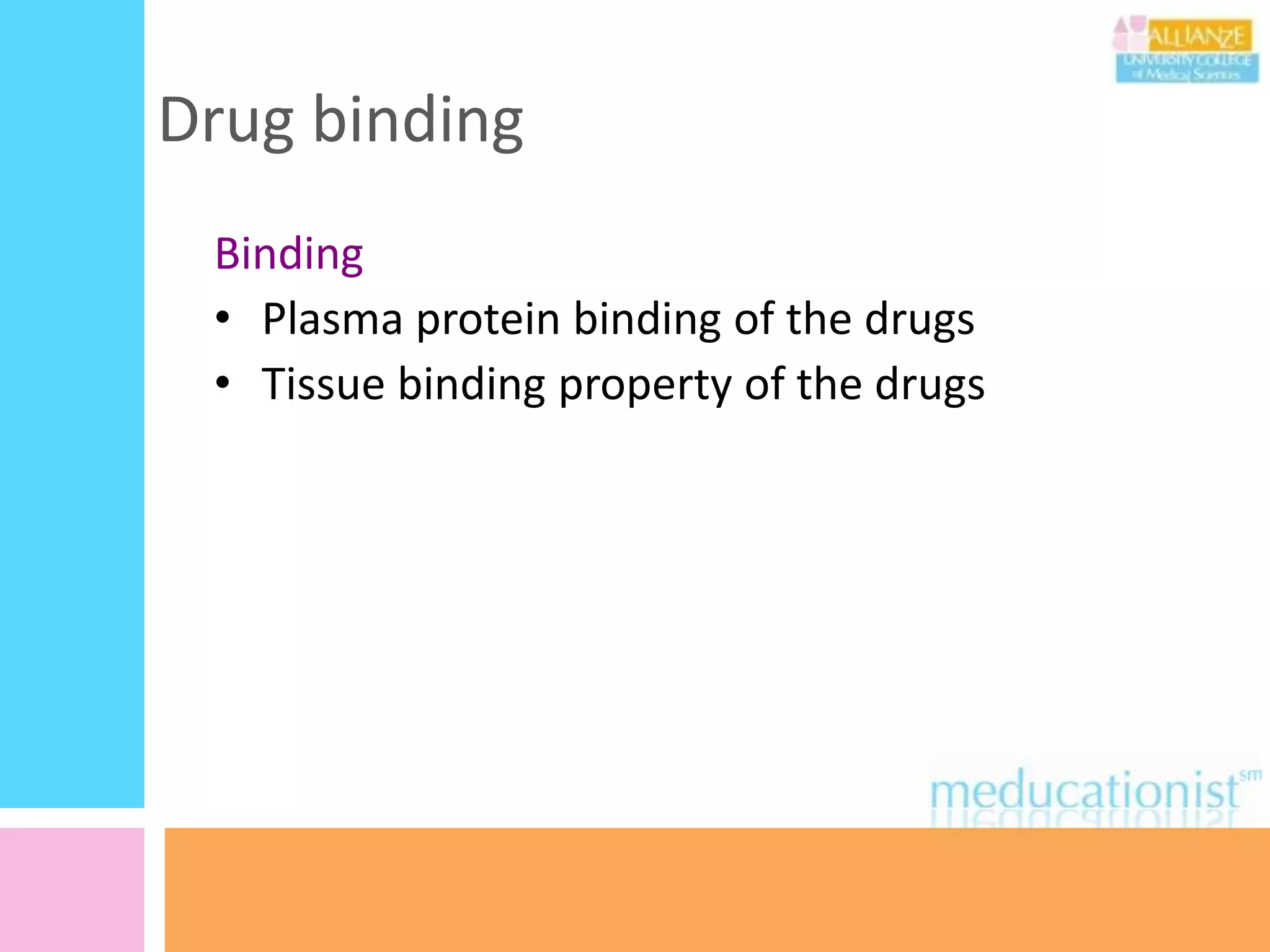 Drug distribution | PPTX