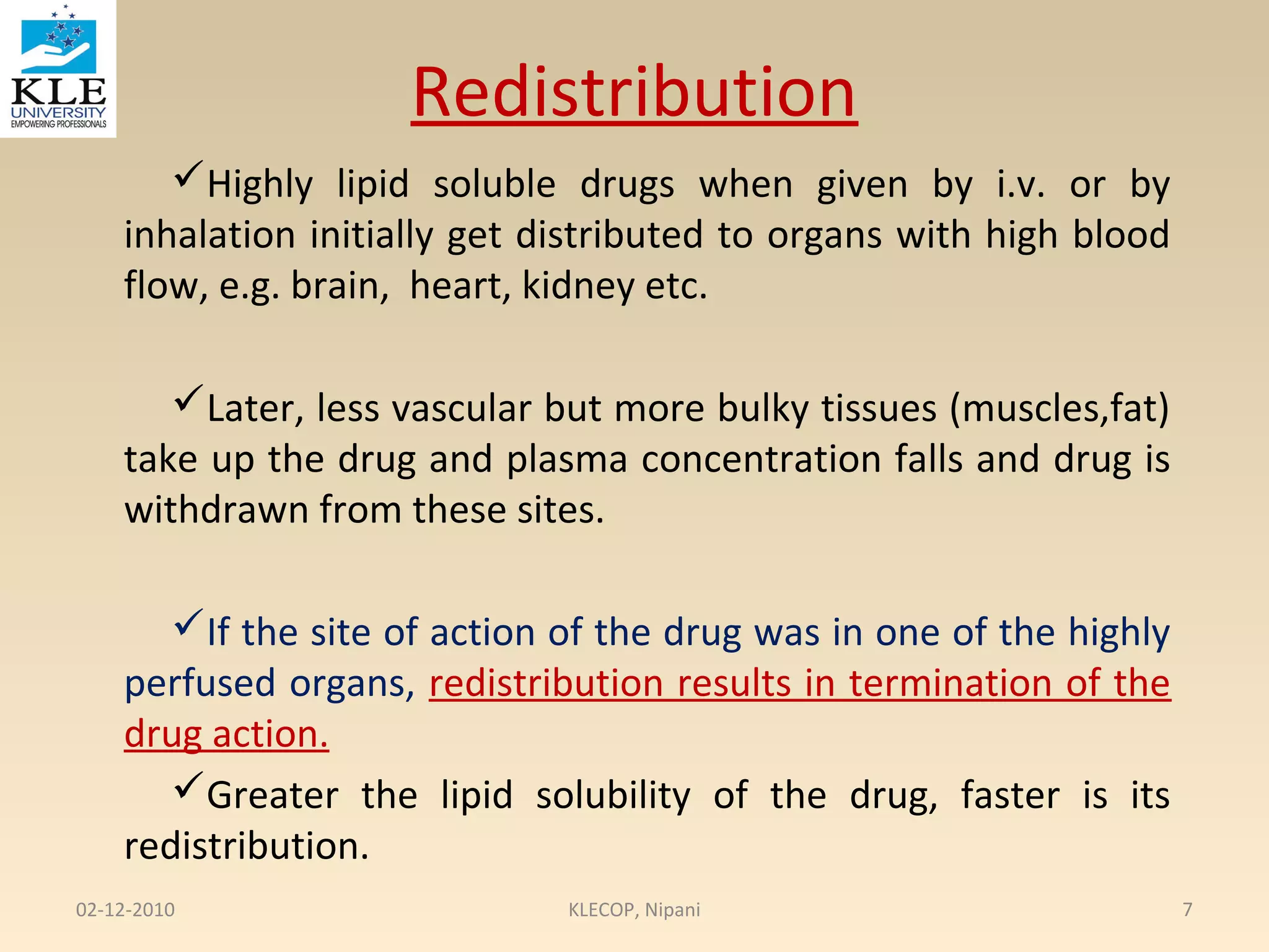 Drug distribution | PPT