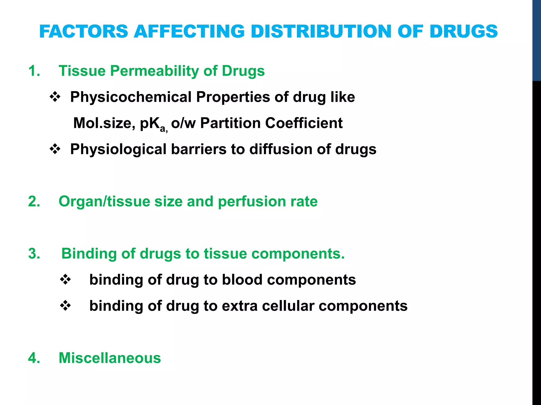 Drug distribution | PPTX