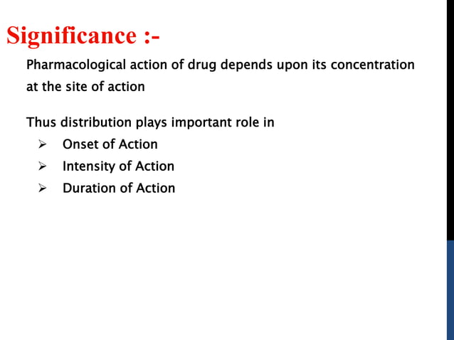 Drug distribution | PPTX