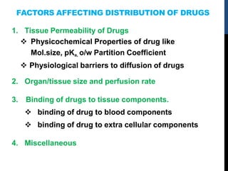 distribution of drugs | PPTX