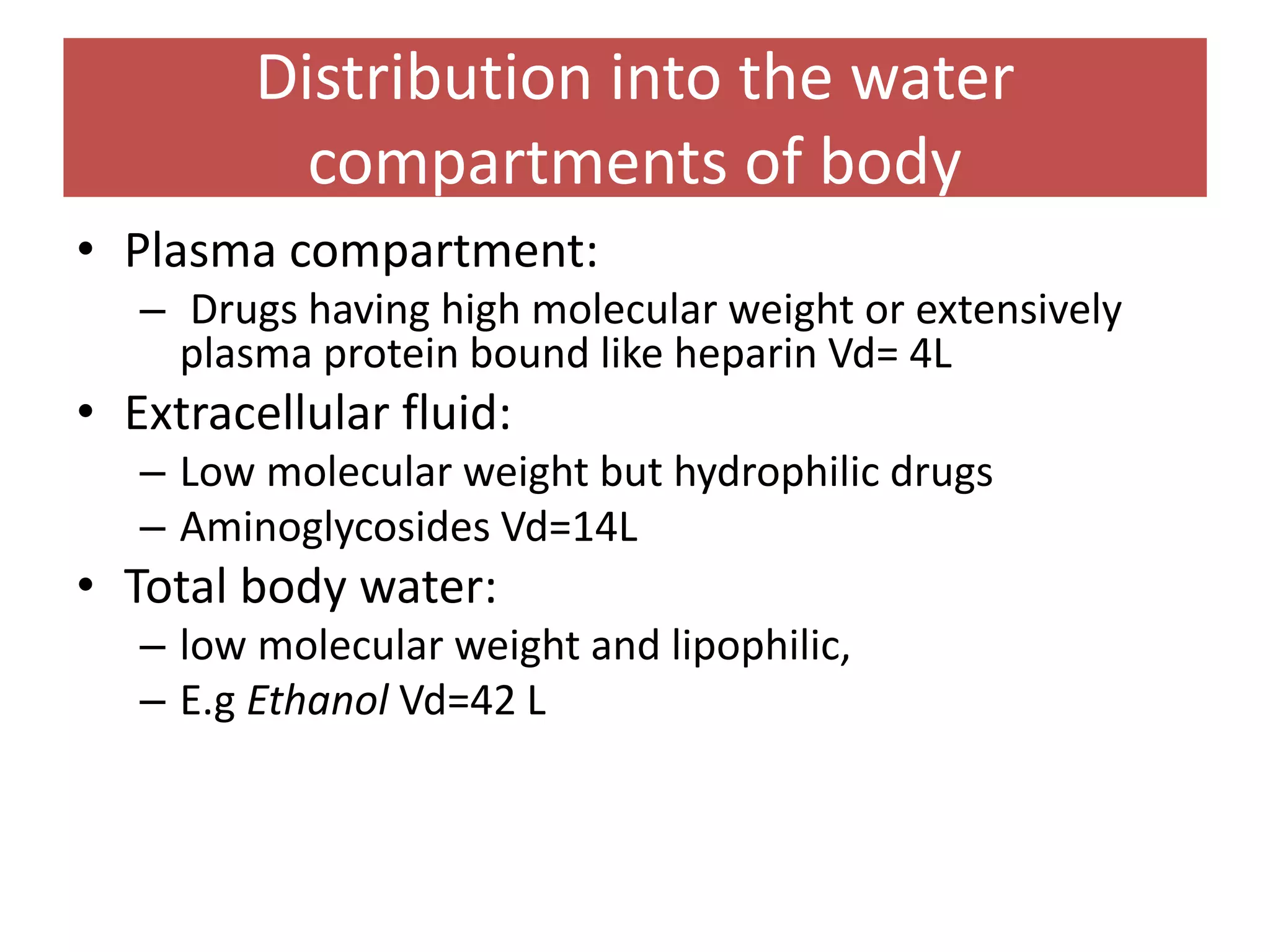 Drug distribution | PPTX