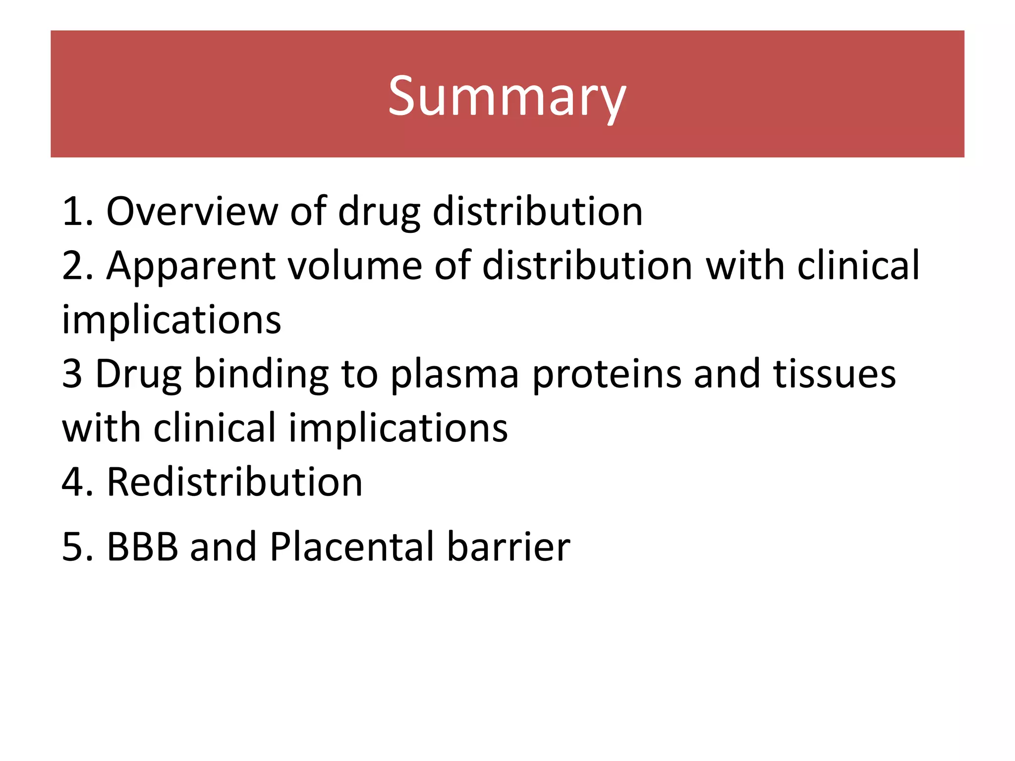 Drug distribution | PPTX