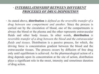 DRUG DISTRIBUTION BIOPHARMACEUTICS AND PHARMACOKINETICS | PPTX