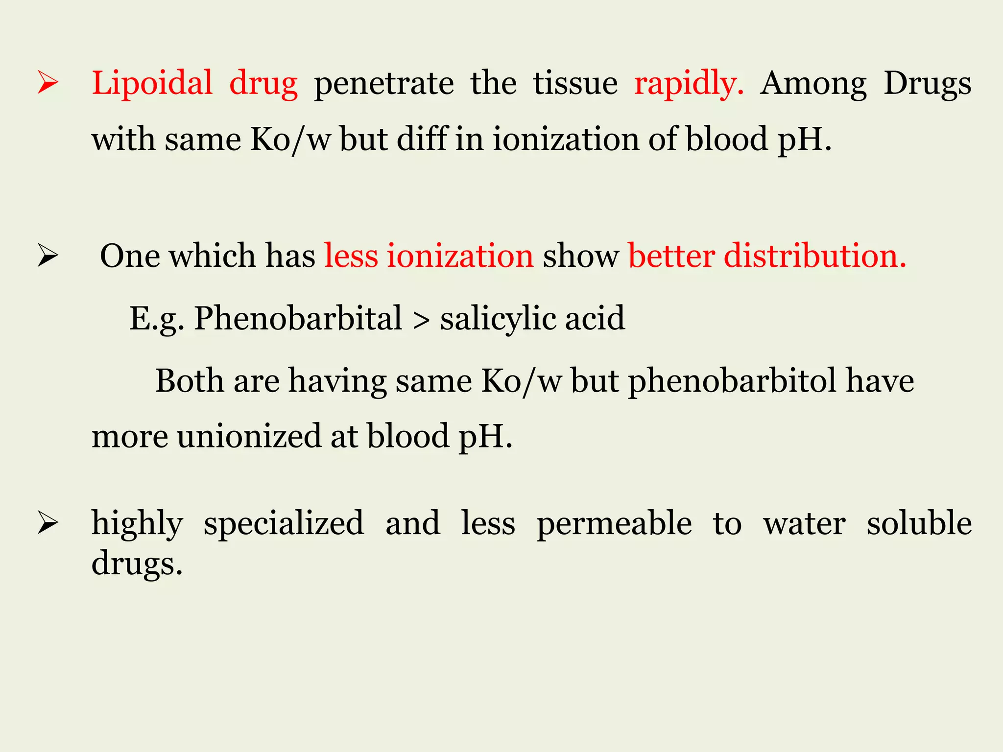 Drug distribution | PPTX