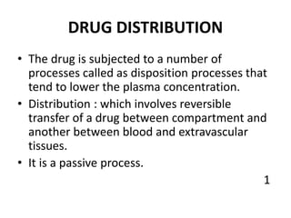 Drug distribution and excreation | PPTX