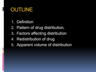 Drug distribution i_ | PPT