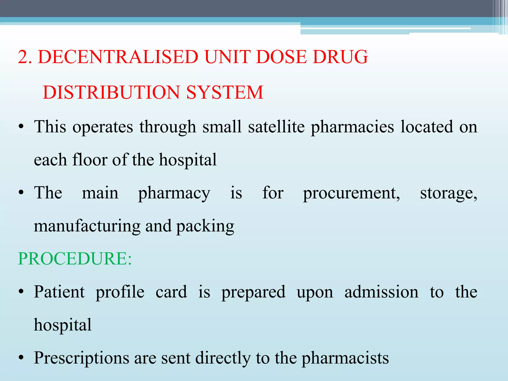 Drug Distribution Methods | PPTX