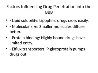 Distribution of Drugs – Plasma Protein Binding and Blood-Brain Barrier ...