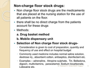 Drug distribution system in Hospital | PPTX