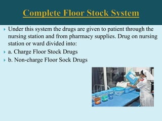 Drug distribution system in Hospital Pharmacy | PPTX