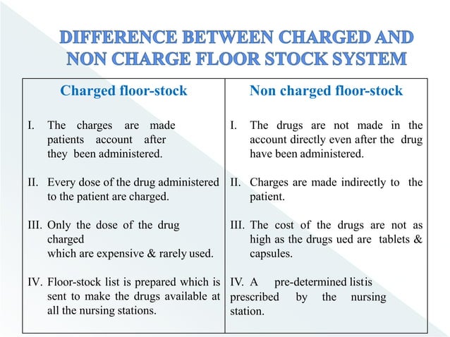 Drug distribution system in hospital | PPTX