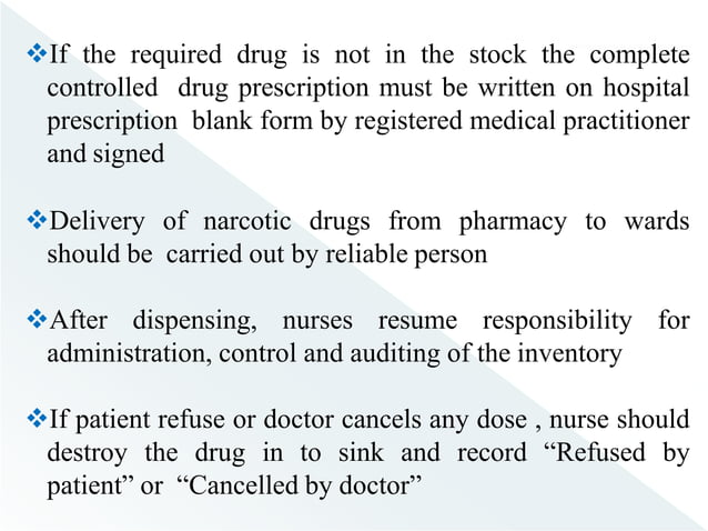 Drug distribution system in hospital | PPTX