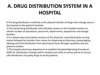 DRUG DISTRIBUTION SYSTEM IN HOSPITAL.pptx