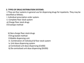 DRUG DISTRIBUTION SYSTEM IN HOSPITAL.pptx
