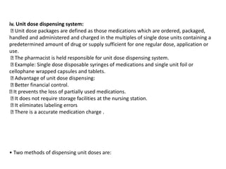 DRUG DISTRIBUTION SYSTEM IN HOSPITAL.pptx