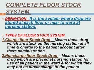 Drug distribution system in hospitals | PPTX