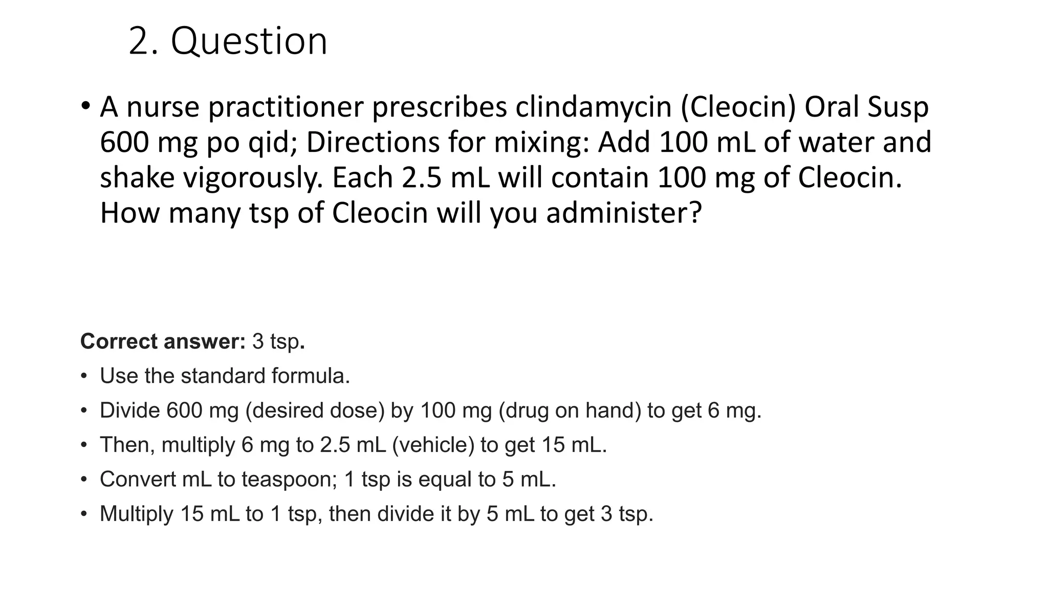 Drug dosage calculation. formulas, measurement | PPTX