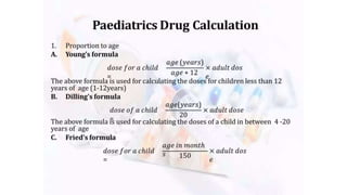 Drug dosage calculation. formulas, measurement | PPTX