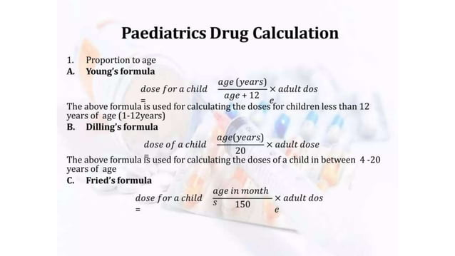 Drug dosage calculation. formulas, measurement | PPTX