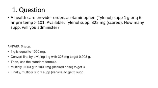 Drug dosage calculation. formulas, measurement | PPTX