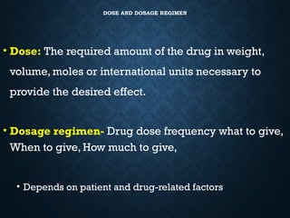 Drug Dosage calculation pharmacology ppt | PPTX