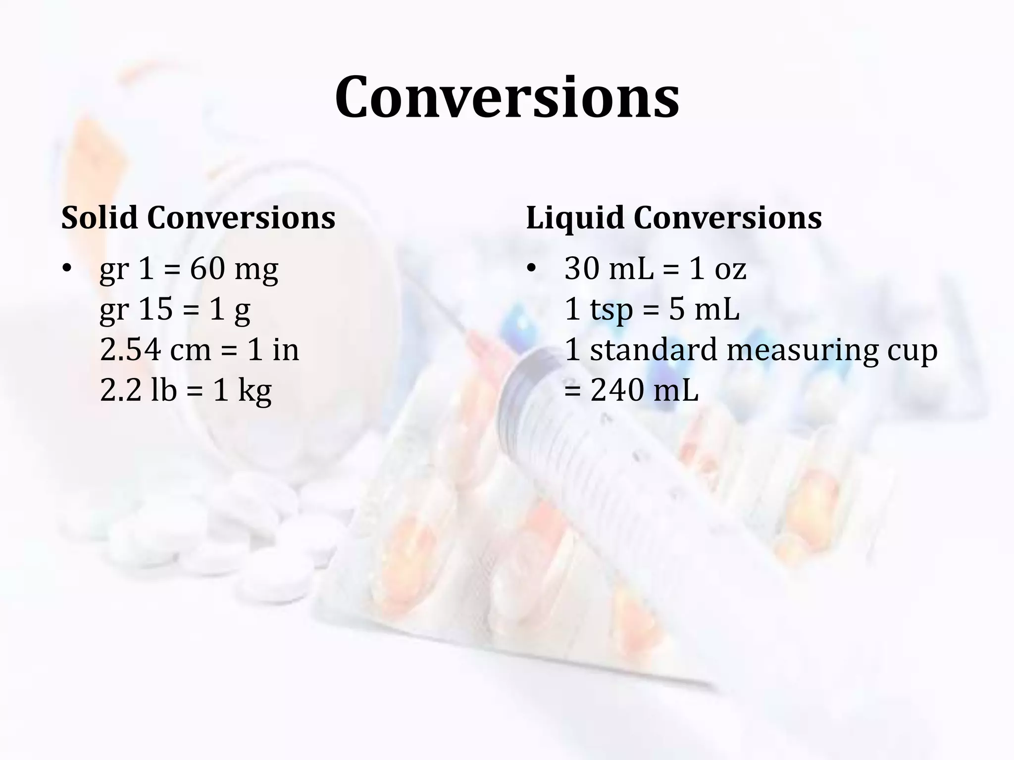 Drug Dosage Calculations | PPTX