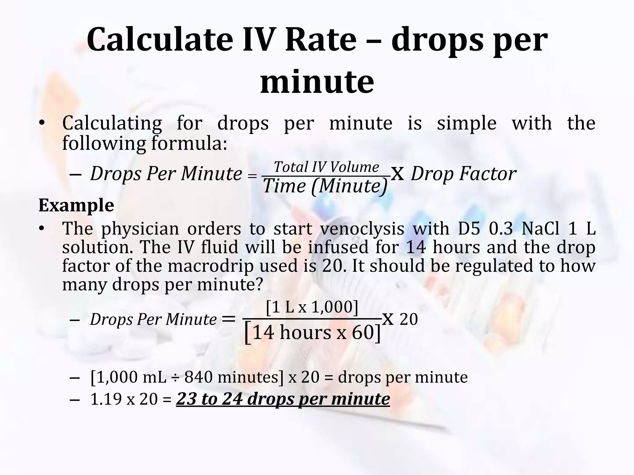 Drug Dosage Calculations | PPTX