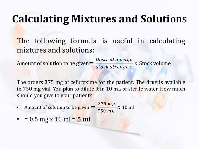 Drug Dosage Calculations | PPT
