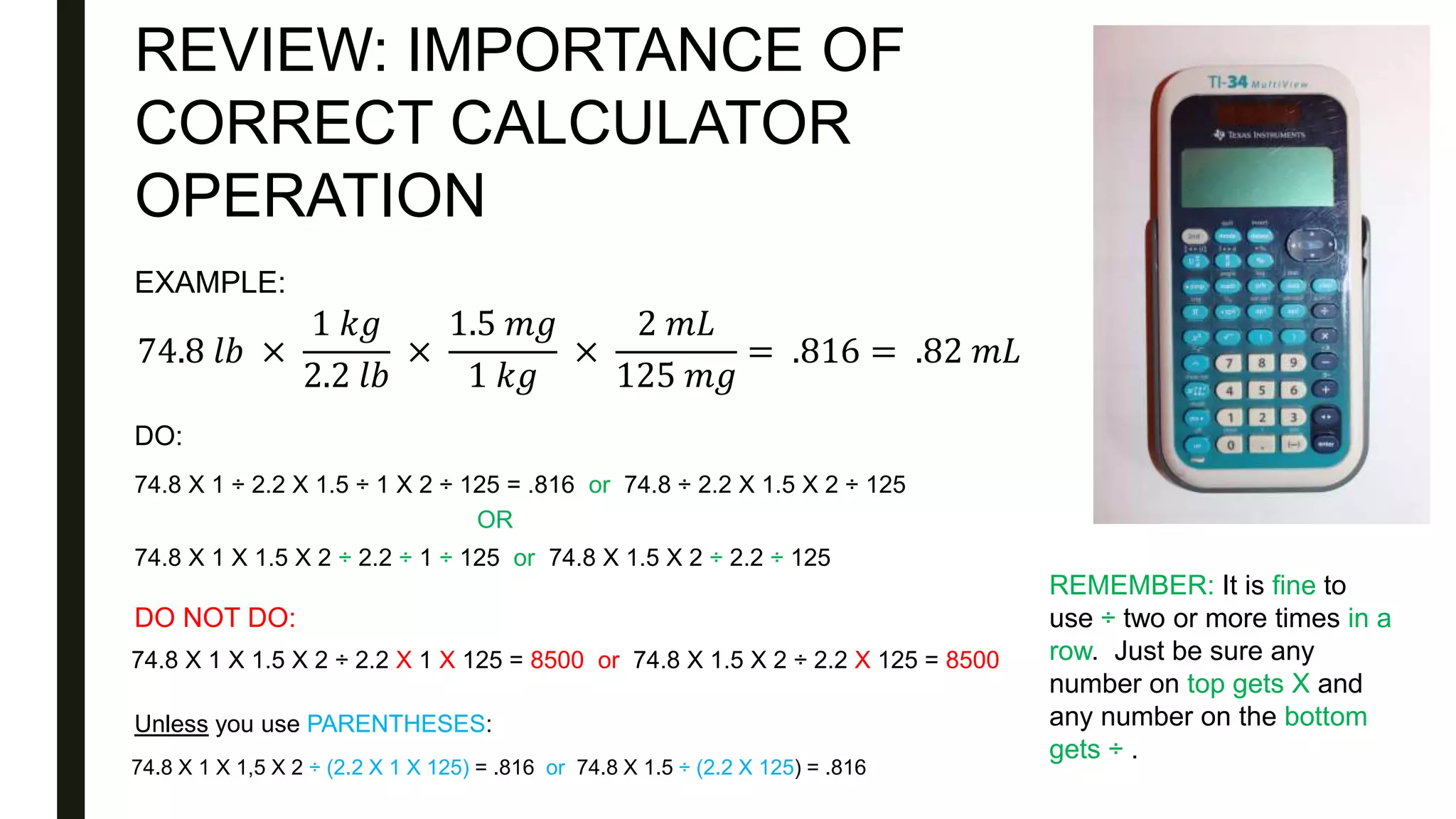 Mastering Dosing Calculations | PPT