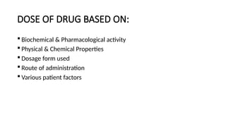DRUG DOSAGE renal dysfunction for children, elderly PPT.pptx