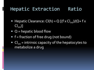 Drug dose adjustment for liver diseases | PPTX
