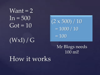 Drug dose calculations | PPTX