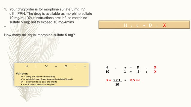 Drug dose calculations | PPTX