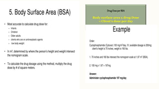 Drug dose calculations | PPTX