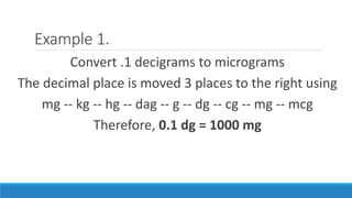 Drug dose calculation using measurements | PPTX | Pharmaceutical Drugs ...