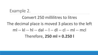 Drug dose calculation using measurements | PPTX