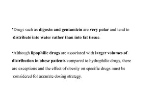 Drug Dosing in Obese Patients for PharmD Students | PPTX