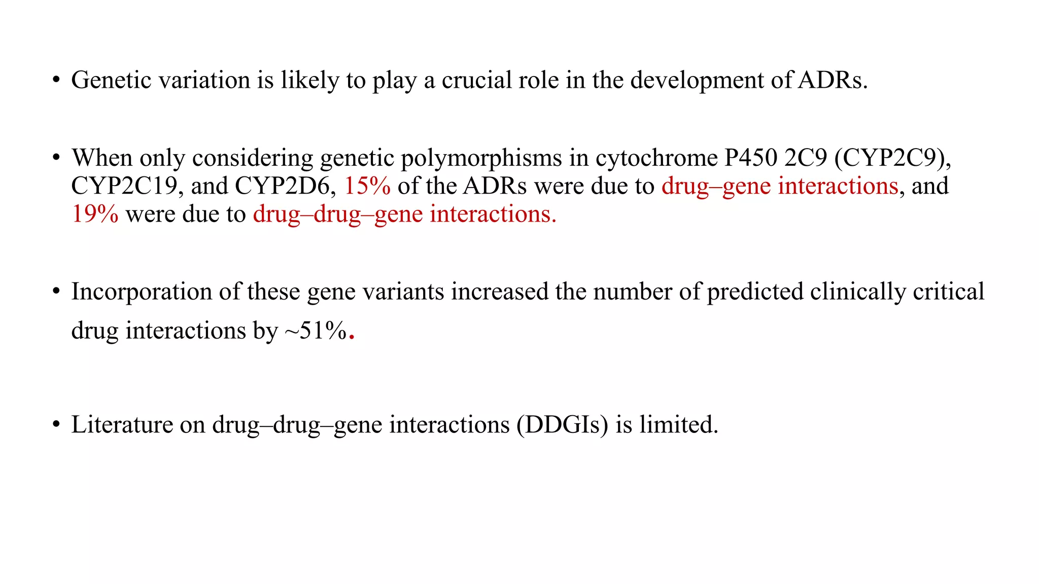 Drug drug gene interactions | PPTX
