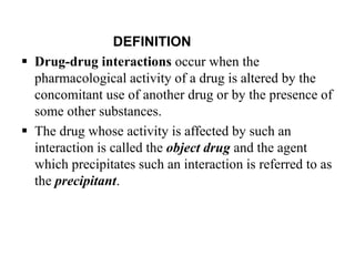 Drug drug interaction (2) | PPTX