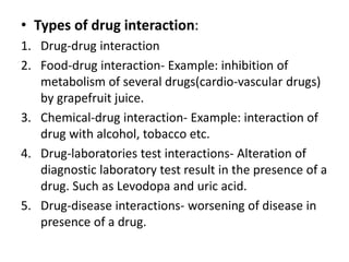 Drug drug interaction (2) | PPTX