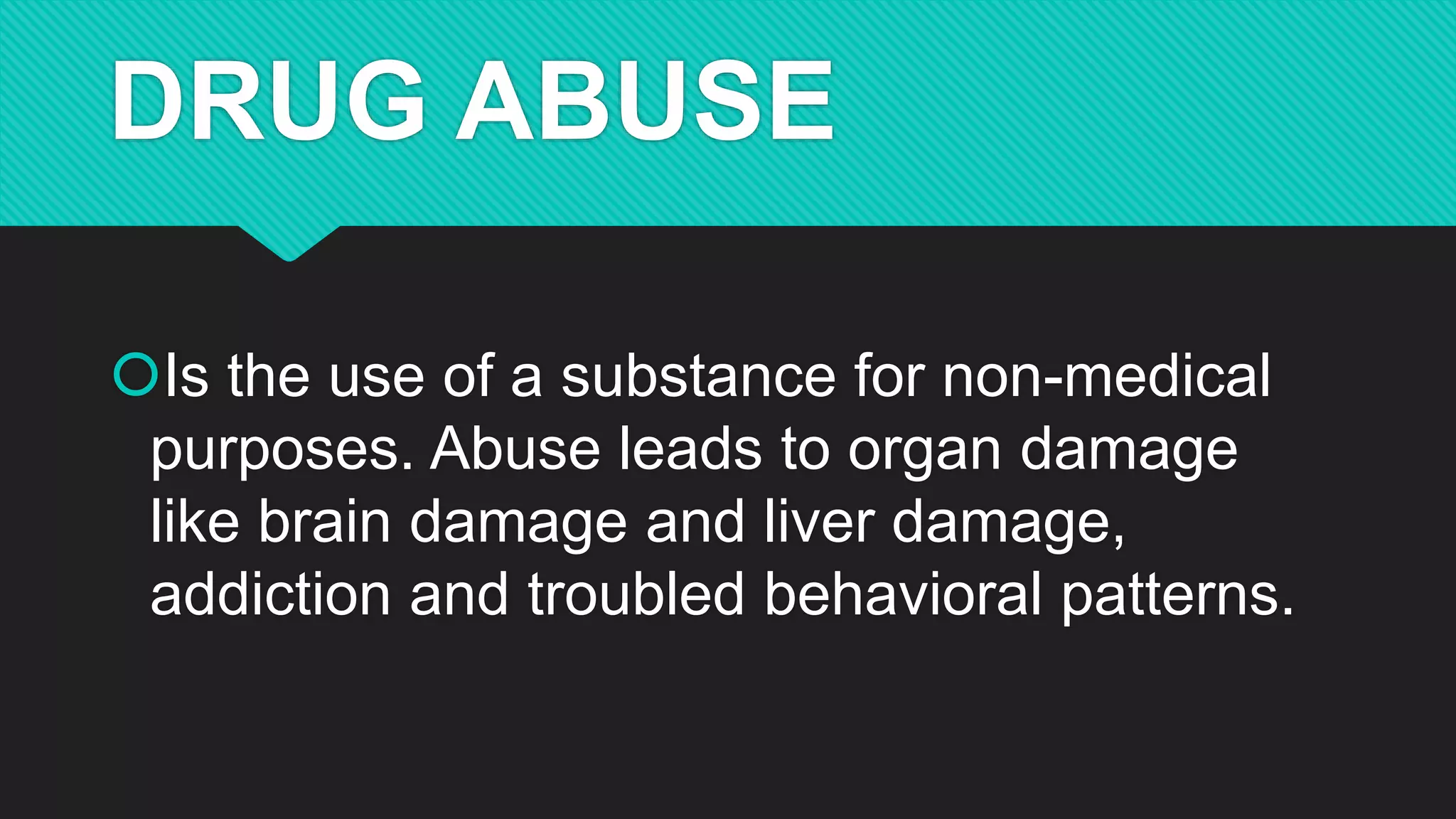 Drug Education | PPTX