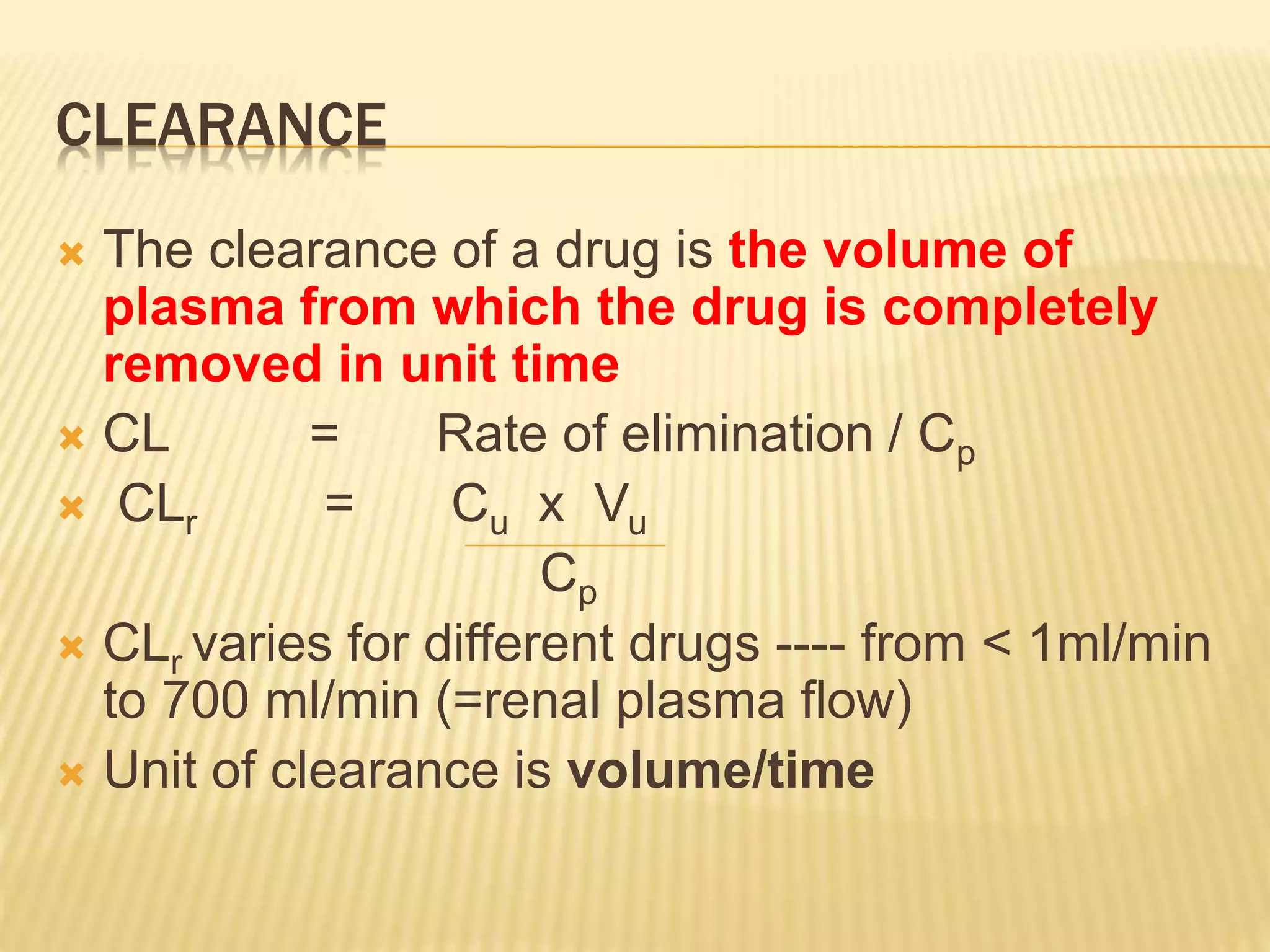 Drug Elimination | PPTX