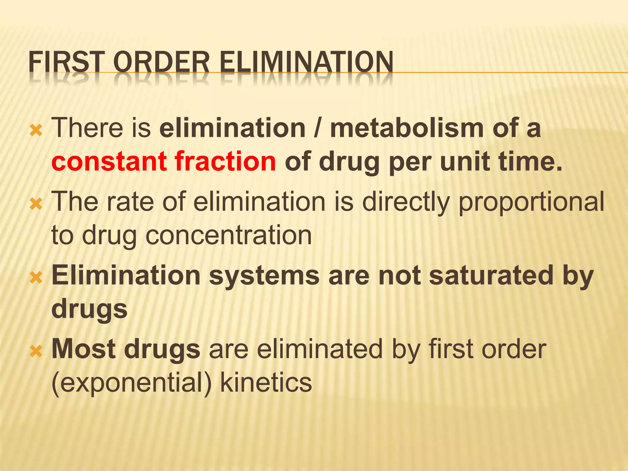 Drug Elimination | PPTX